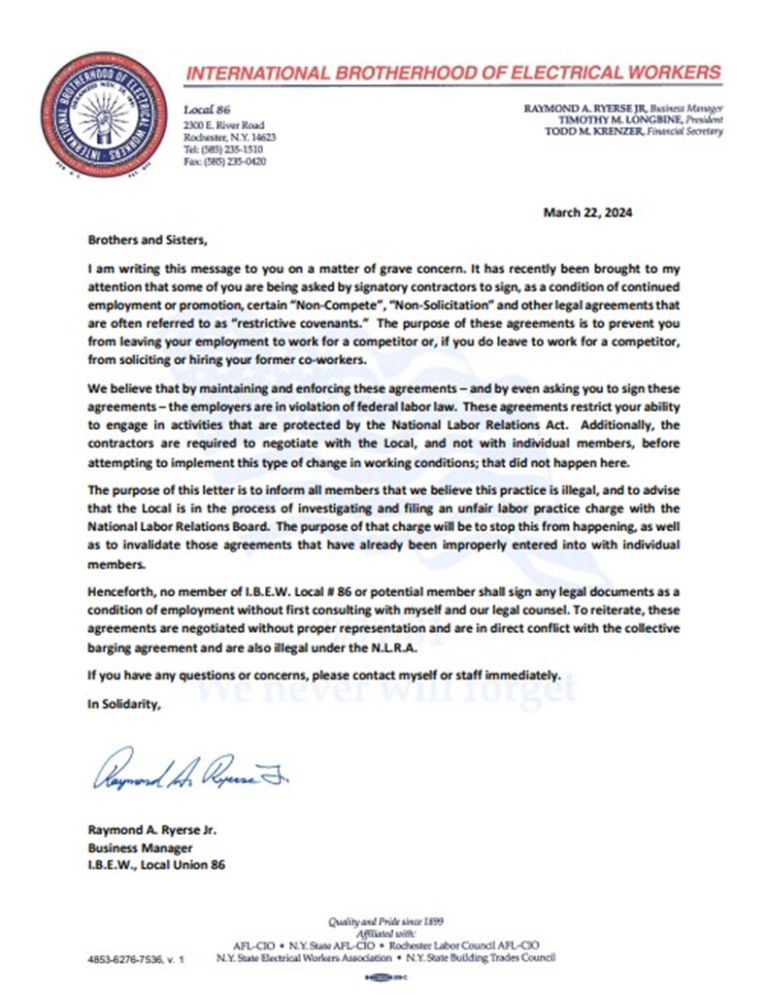 IBEW Local 86 – Rochester NY